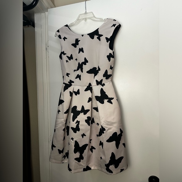 Closet London | Dresses | Closet London Offwhite Black Butterfly Skater ...
